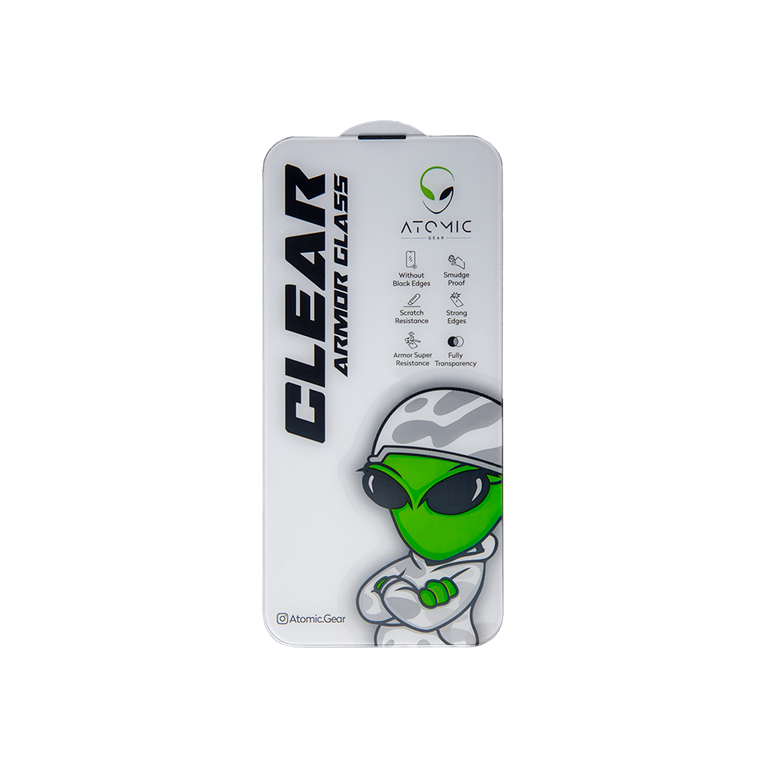 Protector Atomic Clear Glass Blindado – Atomic Gear